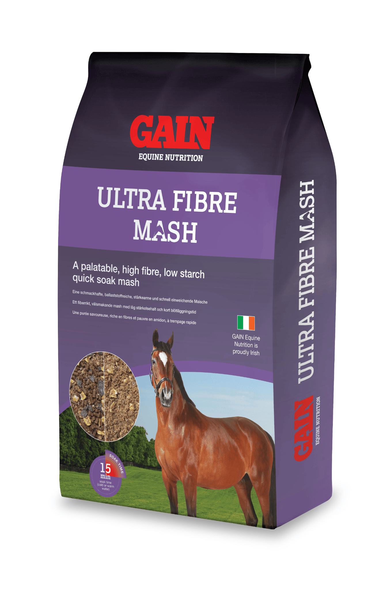 Ultra Fibre Mash - GAIN Equine Nutrition Ultra-Fibre Mash - High-Fibre ...